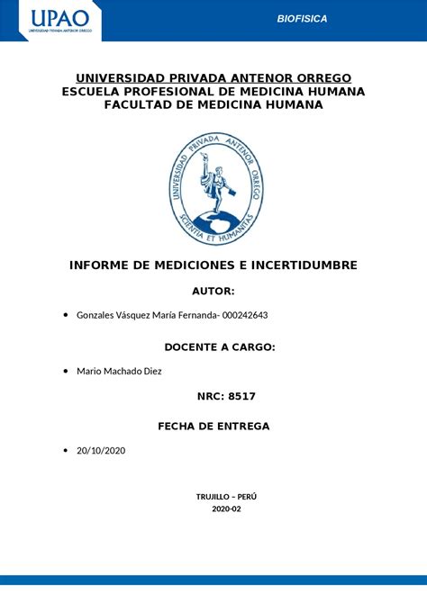 Practica N°1 Qg 2 Informe De Laboratorio Docsity
