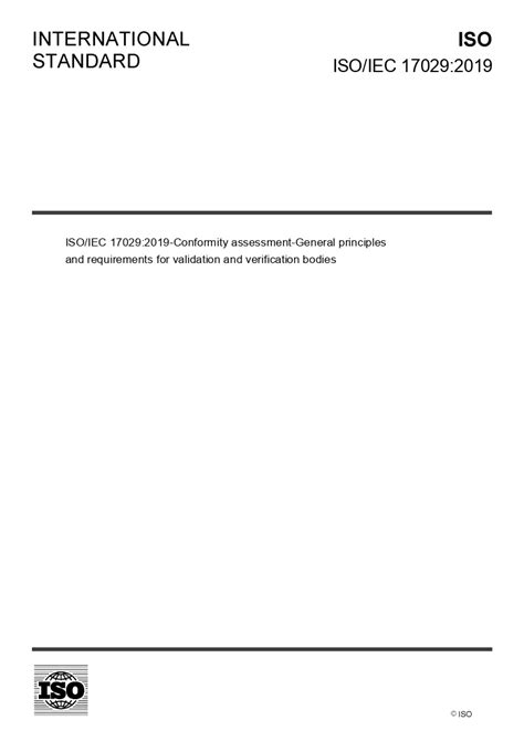 Iso Iec 17029 2019