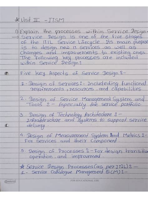 Assignment Unit 2 Itsm Pdf