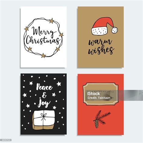 손으로 그린된 인사 또는 저널링 카드 초대장의 집합입니다 크리스마스 레터링 포스터 크리에이 티브 템플릿입니다 스 칸디 나 비아 디자인입니다 벡터 일러스트 레이 션 배경