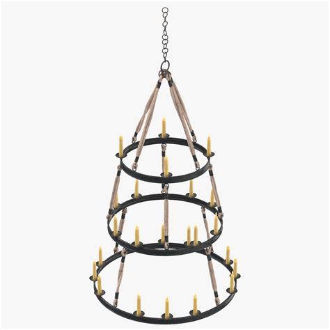 캔들 샹들리에 컬렉션 3d 모델 59 Max Obj C4d Free3d