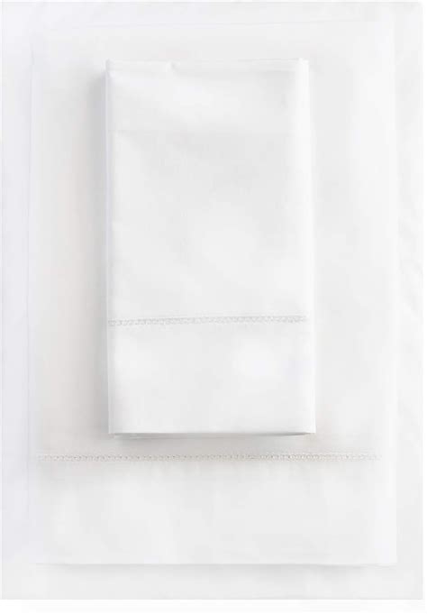 Huddleson 500tc White Cotton Percale Sheet Set With