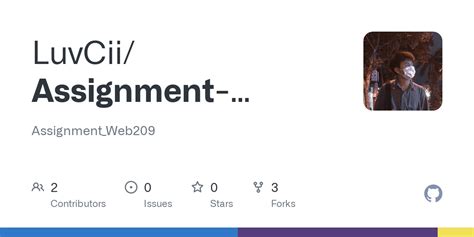 Github Luvciiassignment Nextjs Assignmentweb209