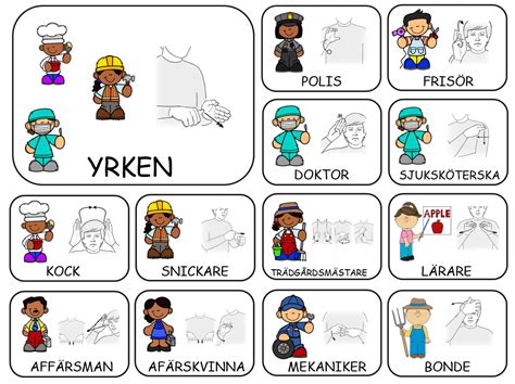 Teckenkartor Fröken Ljusta Babyteckenspråk Teckenspråk Autism