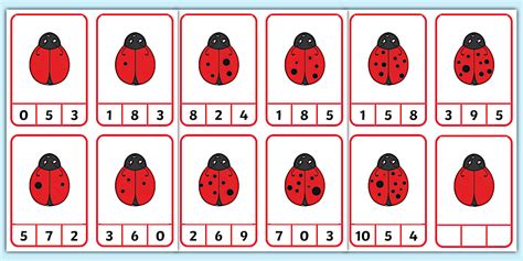 Ladybug Count And Mark Cards Teacher Made Twinkl