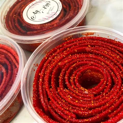 Chamoy Strawberry Belts Spicy Candy Chamoy Hard Candy Recipes
