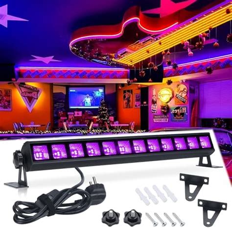 VAYALT UV Schwarzlicht Lamp 36W USB UV LED Schwarzlicht Lamp 385 400