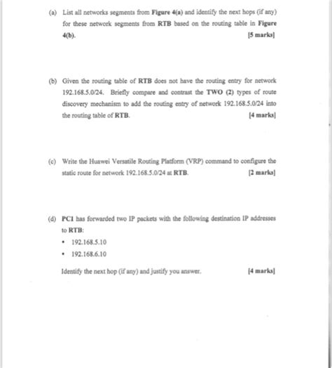 QUESTION Marks Figure A Shows A Network Chegg