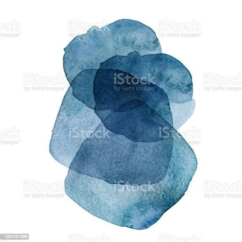 흰색 배경에 격리 된 수채화 투명 얼룩이있는 현대적인 그림 곤색에 대한 스톡 벡터 아트 및 기타 이미지 곤색 귀여운