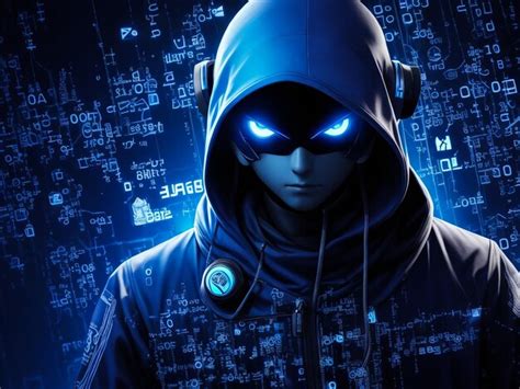 Premium Ai Image Hacker Using The Internet Hacked Abstract Computer