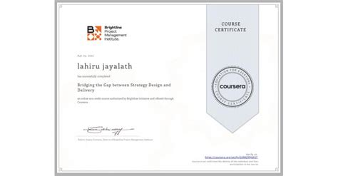 Lahiru Shihan Jayalath Linkedin‘de Completion Certificate For Bridging
