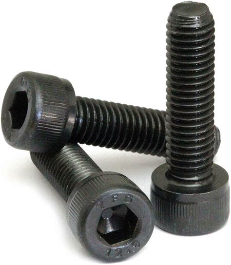 M12 X 100mm Socket Head Cap Screws 129 Alloy Steel Black Oxide 175 Coarse 5pcs Screws And Bolts