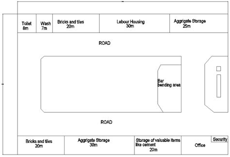Aggregate Storage Design With Labour Room And Toilet Details Dwg