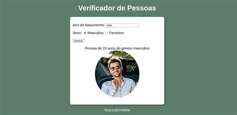 GitHub Nyo02 VerificadorDePessoas Pequeno exercício do curso em video construído em