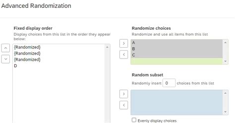How To Randomize Choices Options While Keeping One At The Bottom