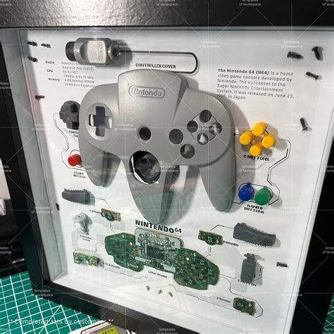 Download N64 Controller Teardown Template Disassemble Game Etsy