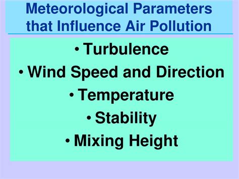 Ppt Air Pollution And Meteorology Powerpoint Presentation Free