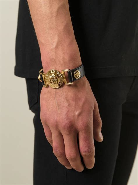 Versace Mens Leather Bracelets At Jenenge Blog