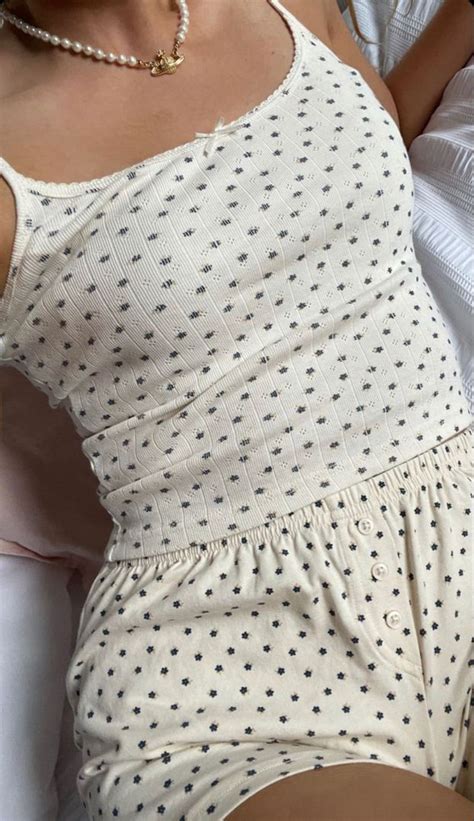 Pin By 𝓝𝒂𝒕 On Aesthetics ‧₊ Cute Pajama Sets Matching Sets Outfit