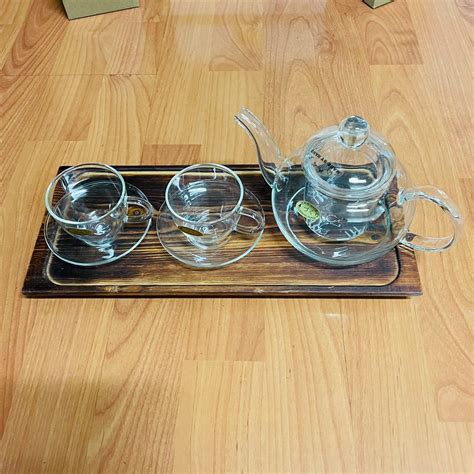 2인 유리 다기세트 미사용 당근 중고거래