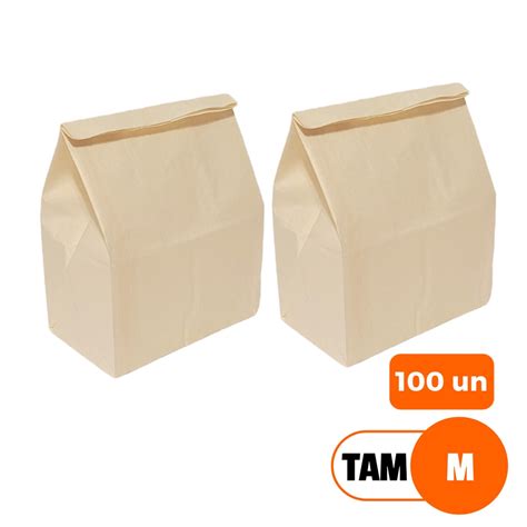 Saco Kraft Delivery SOS Tam M C Un Cor Off White Shopee Brasil