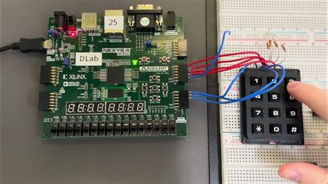 Fpga Design 602 Keypad 7 Seg Display Youtube