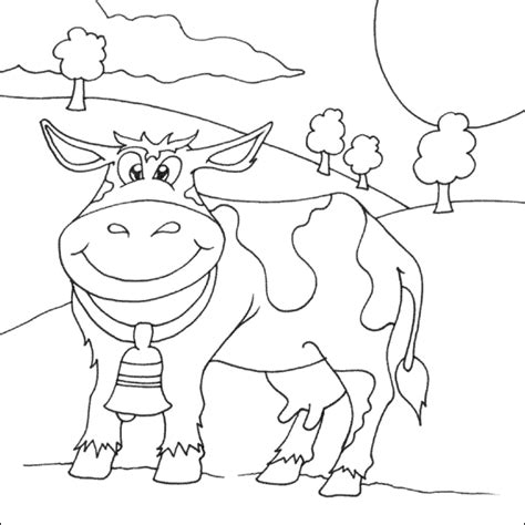 Krowa Kolorowanka Kleurplaat Cielak Kolorowanki Cow Cows Koeien Druku