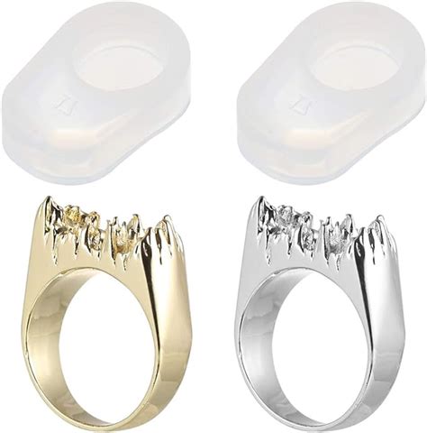 HEALLILY Juego De 4 Anillos De Resina De Silicona Molde De Moldeado