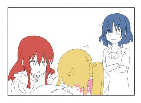 ぼっちちゃん「ぼっち・ざ・ろっく 9話のトロピカルラブで倒れたぼっちちゃんに虹夏ちゃんがか」あろおん🏴‍☠️c104 日 東シ11bの漫画