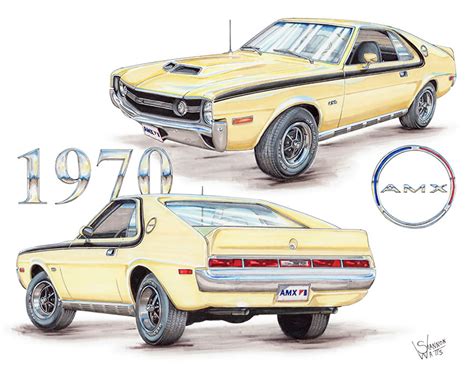 70 Amc Amx Print Shannon Watts Art And Design