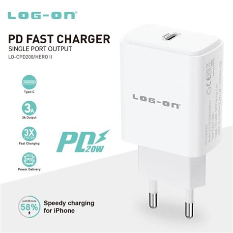 Jual Adaptor W Pd Lo Cpd Usb C Type C Pd Fast Charging Adapter Batok Kepala Charger