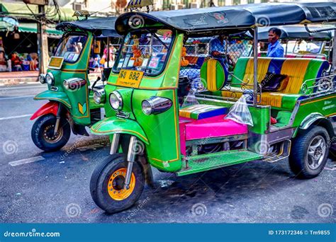 Bangkok Thailand December 26 2019 Tuk Tuks On The Streets Of