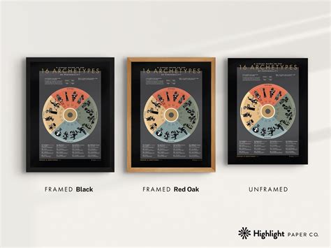 16 Archetypes Of Personality Types Rainbow Psychology Etsy