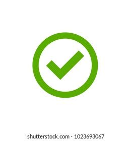 Check Mark Sign Tick Icon Sock Stock Vector Royalty Free 1023693067