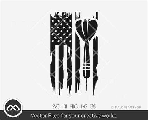 Dart SVG Us Flag Dart Svg Svg Files For Cricut Darts Etsy