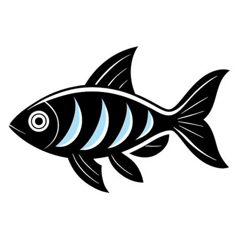 Silueta Del Vector De Los Peces Arco Iris Vector Premium Generado Con IA