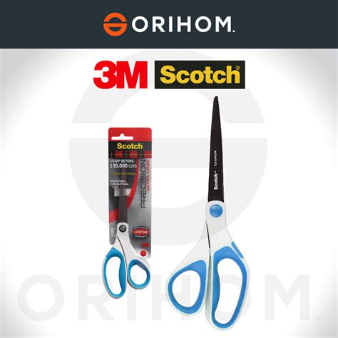 3M SCOTCH 1458TU MIX Precision Ultra Edge Scissors Titanium Sharp