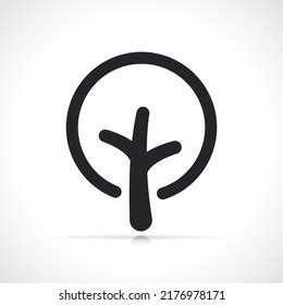 Tree Nature Black Icon Stock Vector Royalty Free Shutterstock