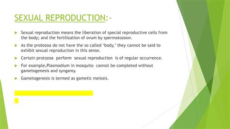 PROTOZOA SEXUAL REPRODUCTION Pptx