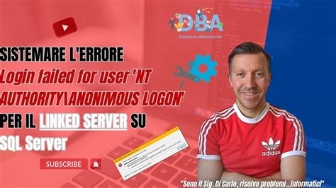 Sql Server Linked Server Login Failed For User Nt Authority