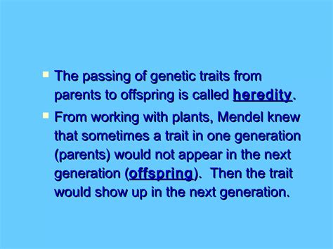 Mendel And His Peas Ppt