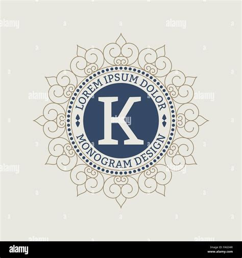 Vector Illustration Monogram Design Stock Vector Image And Art Alamy