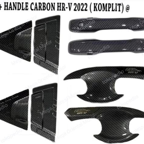 Jual Paket Cover Handle Pintu Outer Mangkok Tank Carbon Hrv 2022