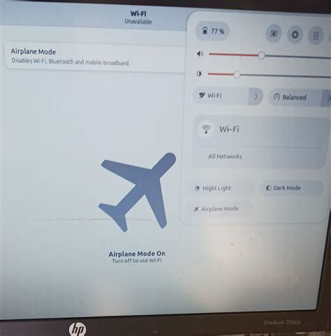 i can t switch off airplane mode on ubuntu 22 10 hp support community