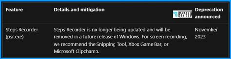 Steps Recorder App Will Be Removed From Windows Soon Htmd Blog