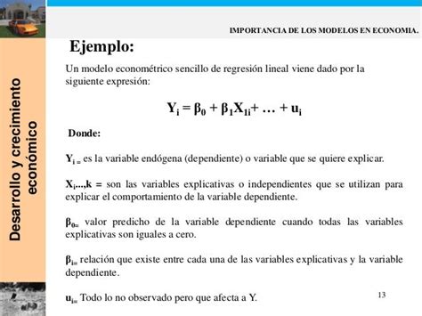 Modelos Econometricos De Desarrollo Economico