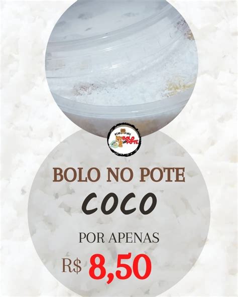 Bolo No Pote Coco