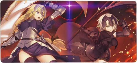 Jp Fate Fgo ゲーミングマウスパッド 大型 90x40cm アニメグッズ ジャンヌ アルトリア ネロ スカサハ