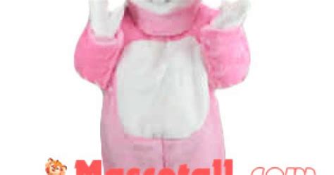 Adult Size Pink Rabbit Mascot Costume