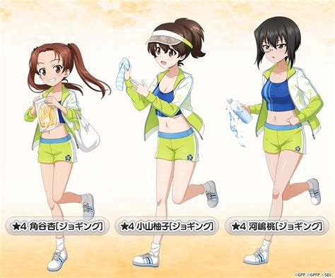 Kadotani Anzu Kawashima Momo And Koyama Yuzu Girls Und Panzer And 1